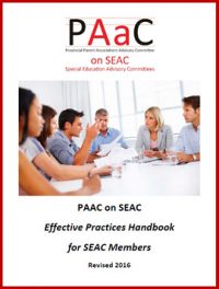 PAAC SEAC – Provincial Parent Association Advisory Committee on Special ...